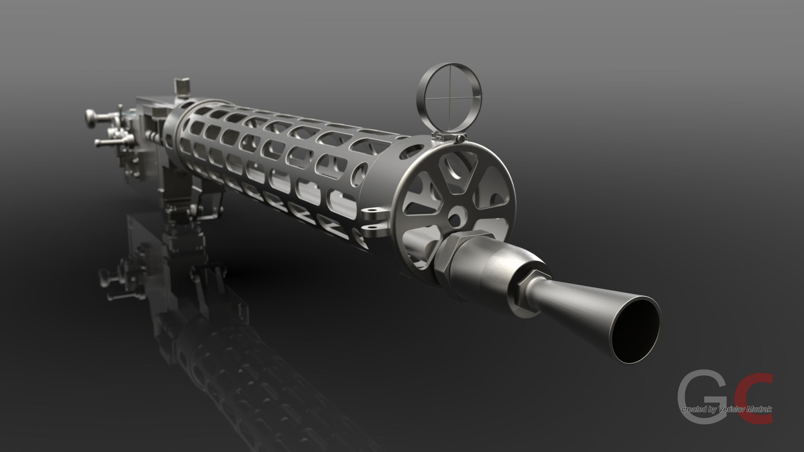 The Spandau LMG 0815 free 3D model | CGTrader