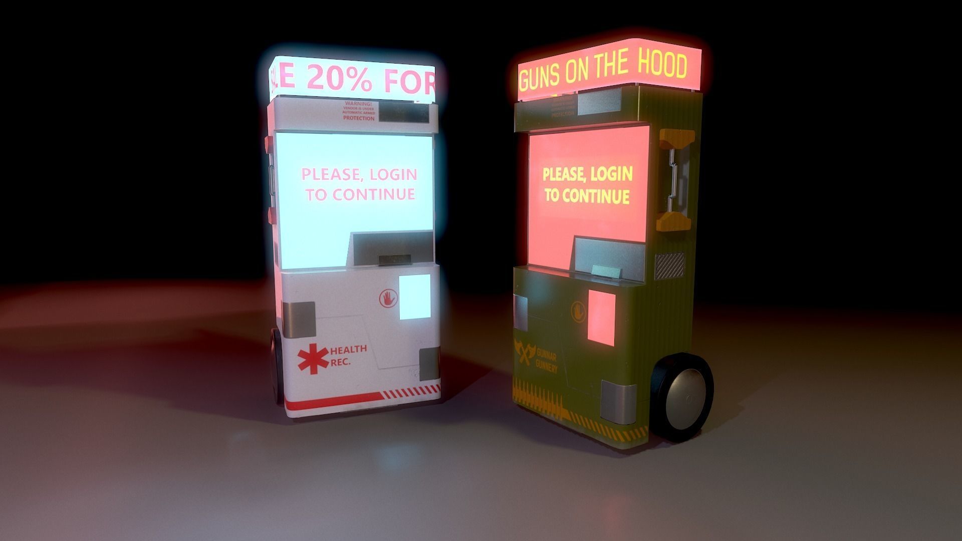 3D model Sci-Fi Vendor Machine VR / AR / low-poly | CGTrader