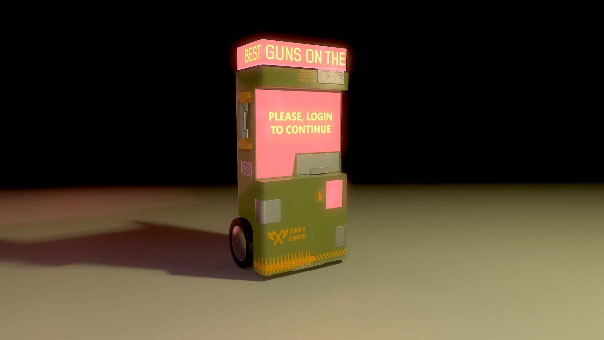 3D model Sci-Fi Vendor Machine VR / AR / low-poly | CGTrader