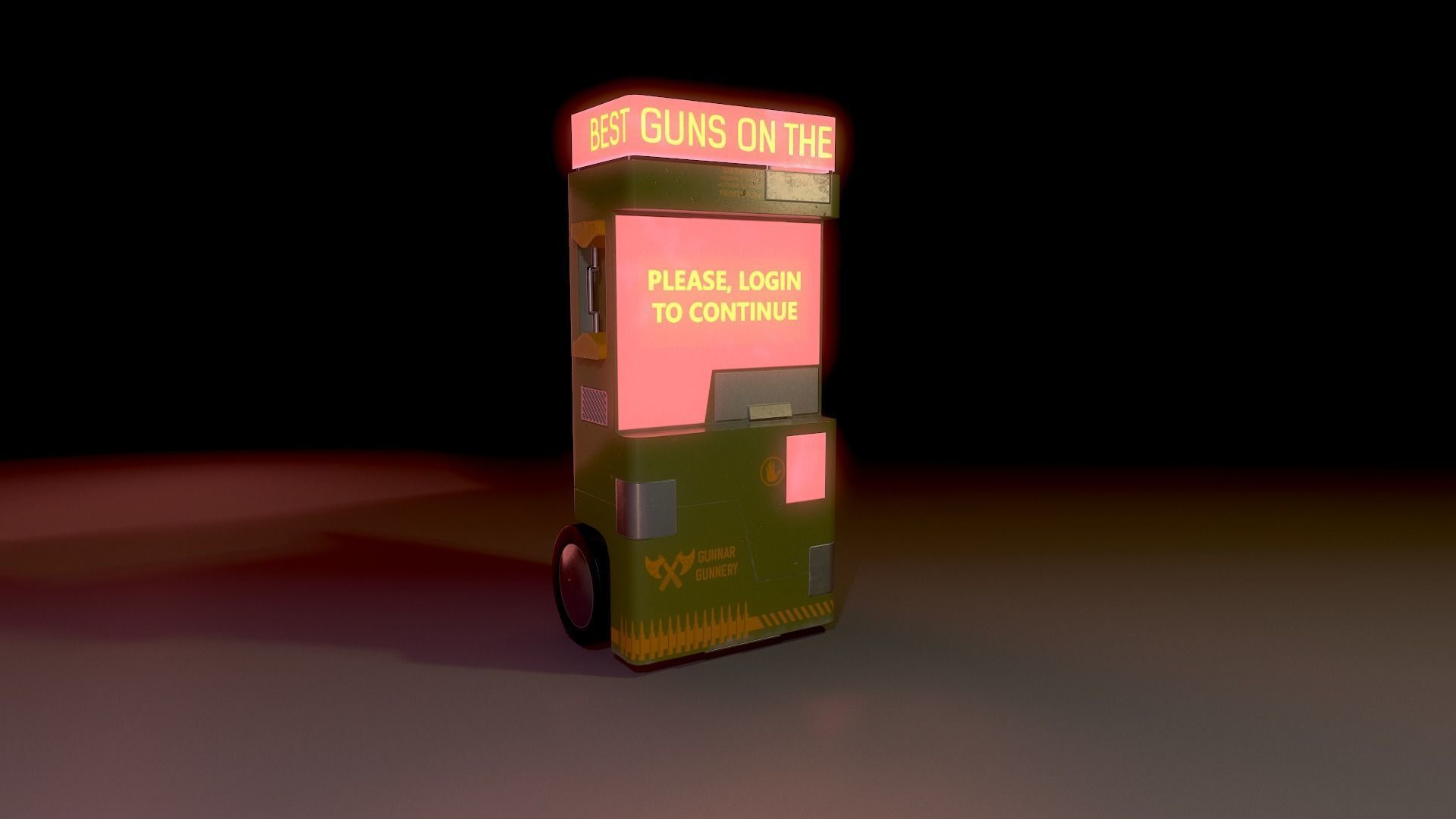 3D model Sci-Fi Vendor Machine VR / AR / low-poly | CGTrader