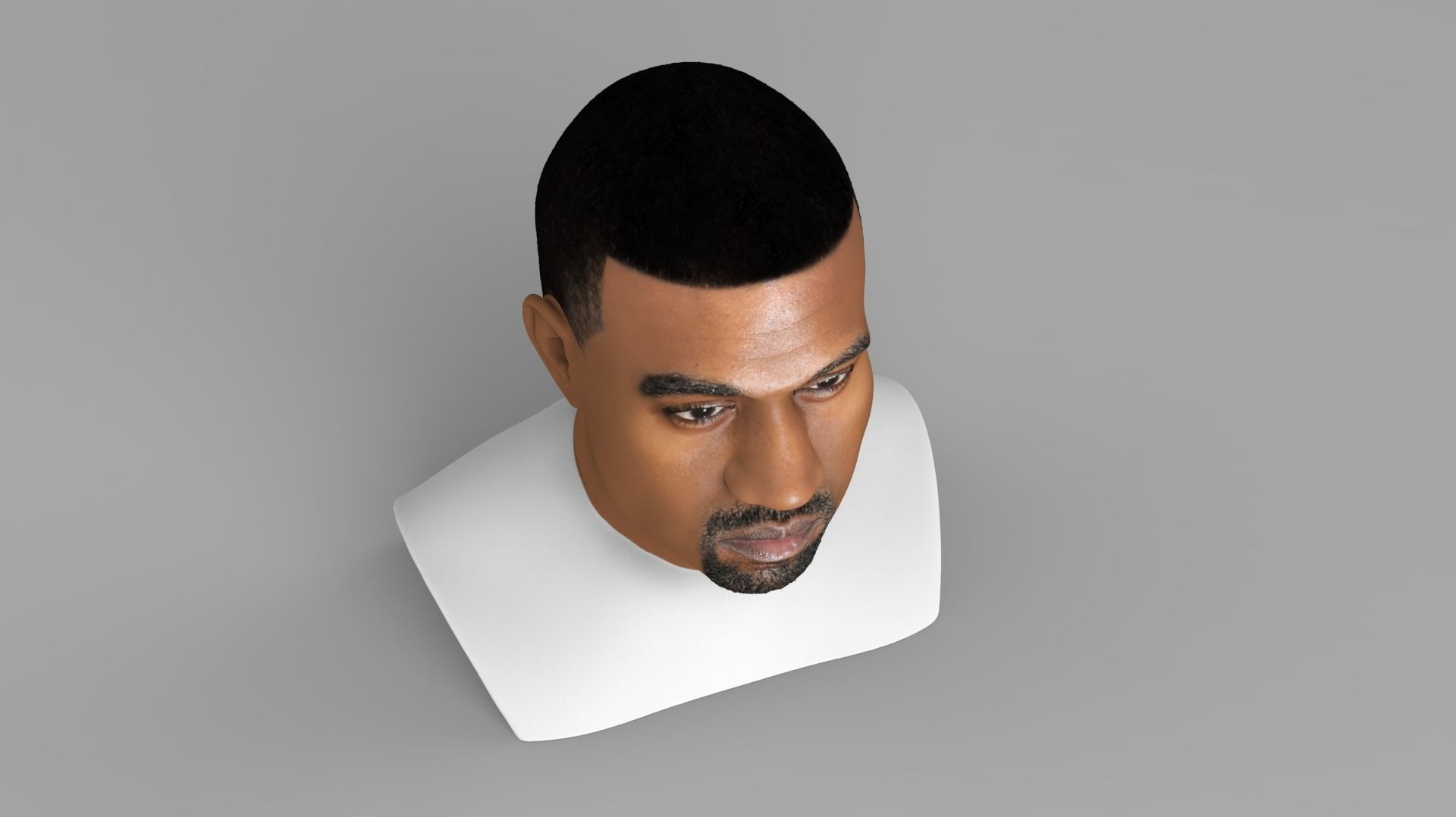 Kanye West bust ready for full color 3D printing 3D model 3D printable ...