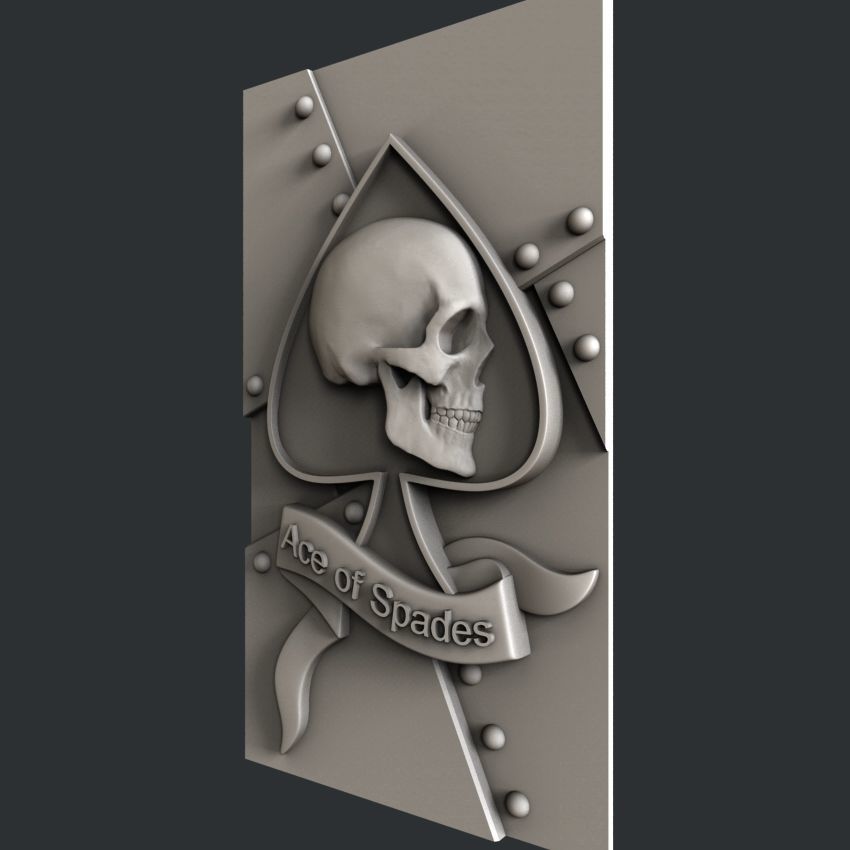 3d STL models for CNC ace of spades 3D model | CGTrader