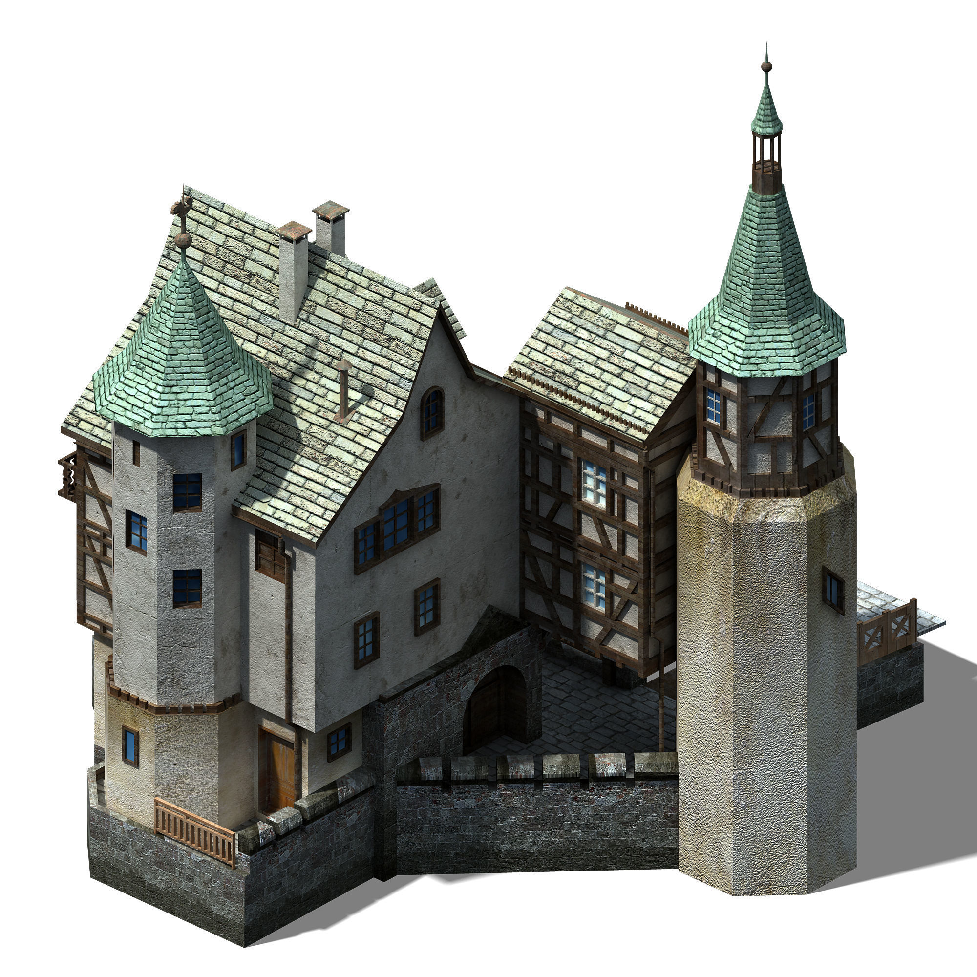 Heterogeneous - Architecture - Building 04 3D model | CGTrader