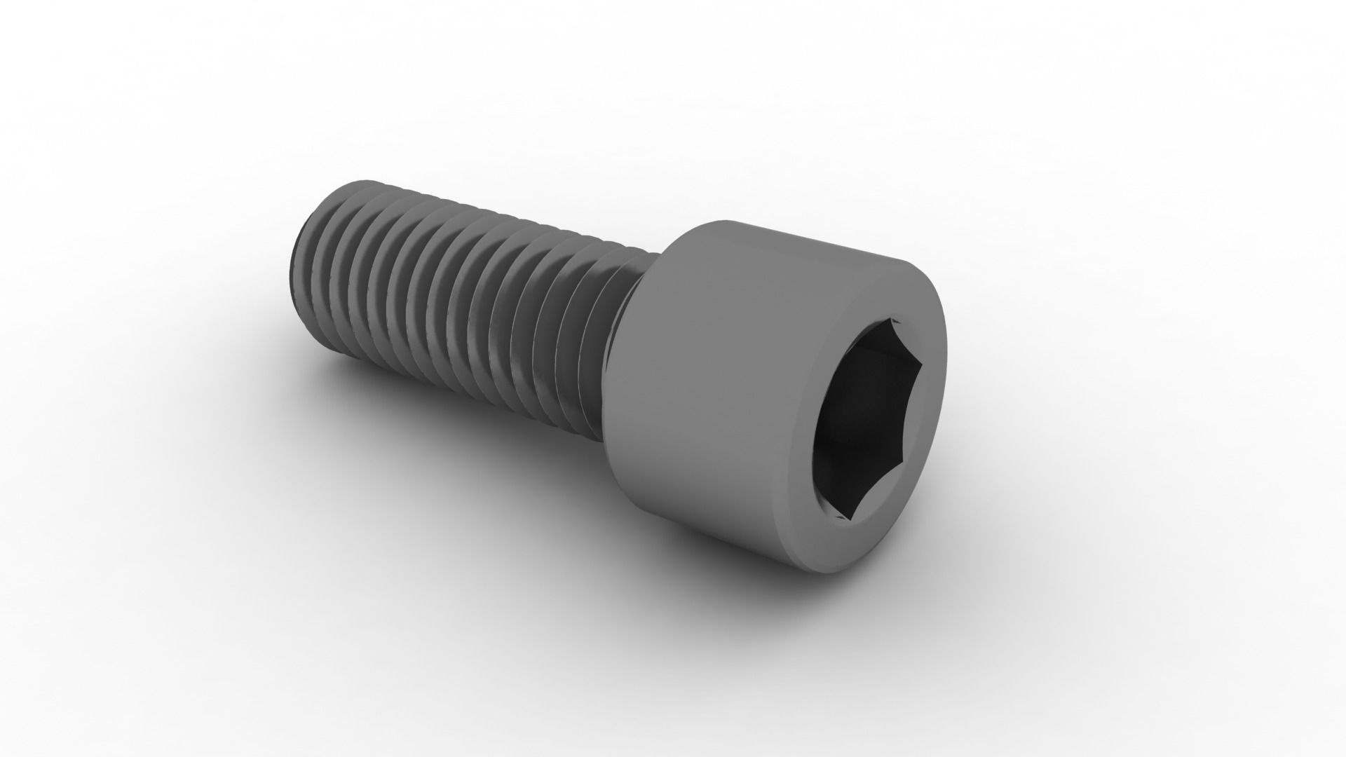 Allen bolt M12x30 free 3D model | CGTrader