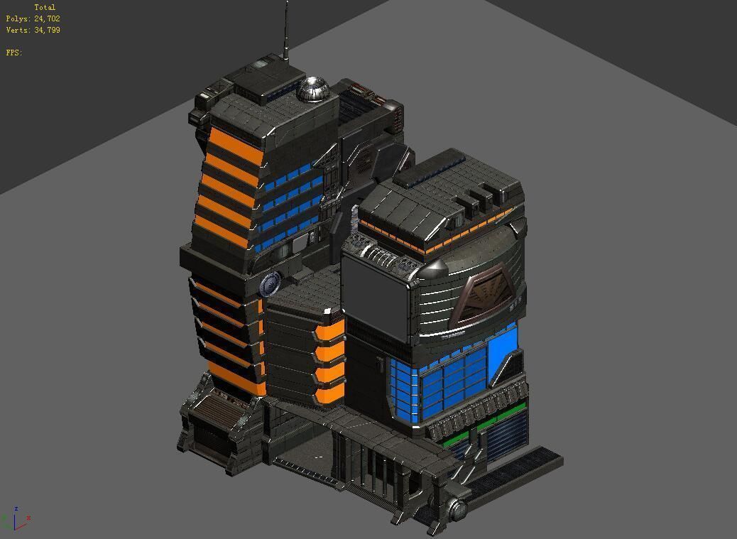 Different dimension world - city hall 3D model | CGTrader
