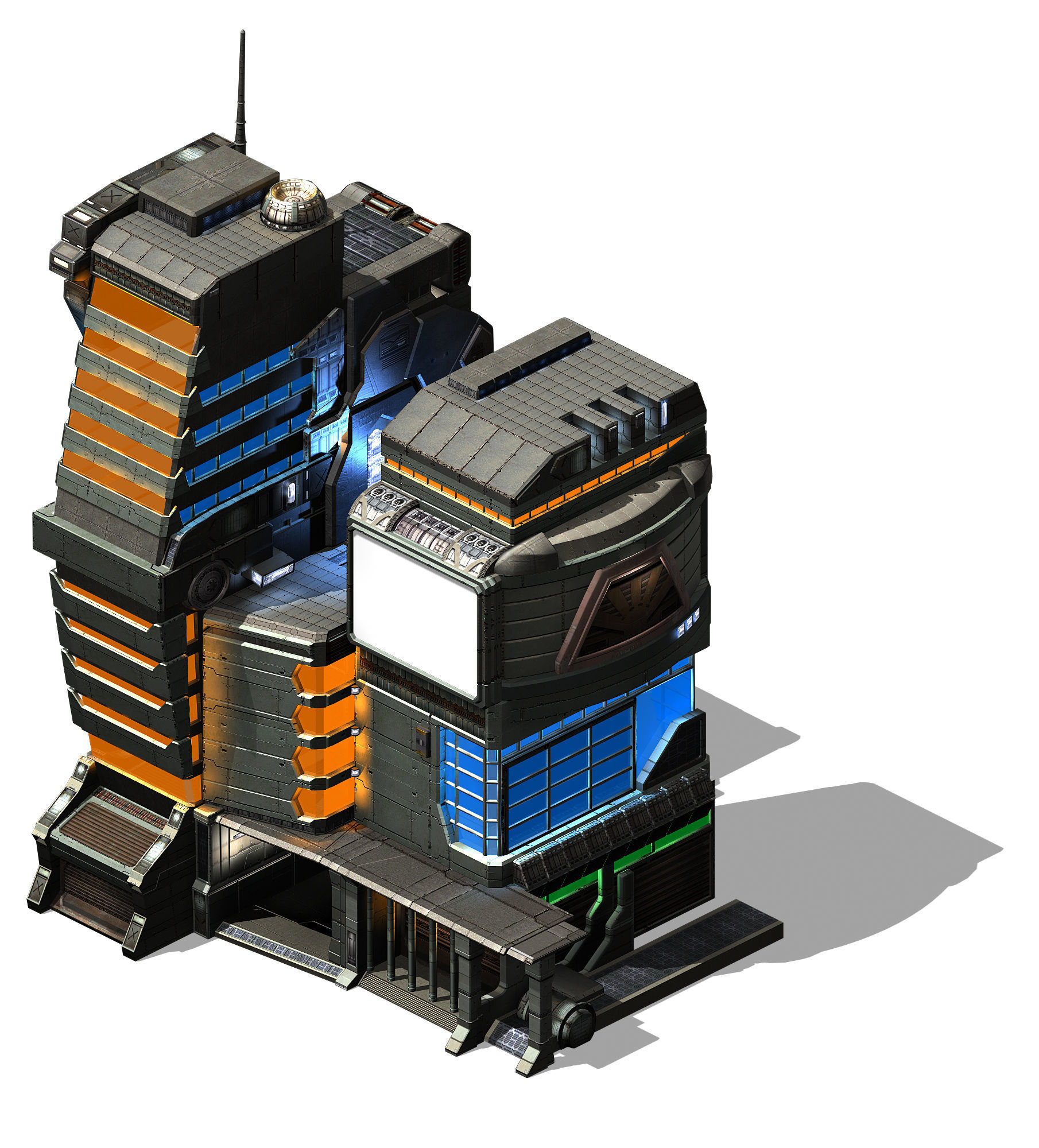 Different dimension world - city hall 3D model | CGTrader