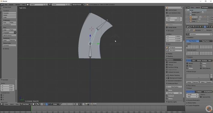 Blender rigging tutorial: Automaic weights