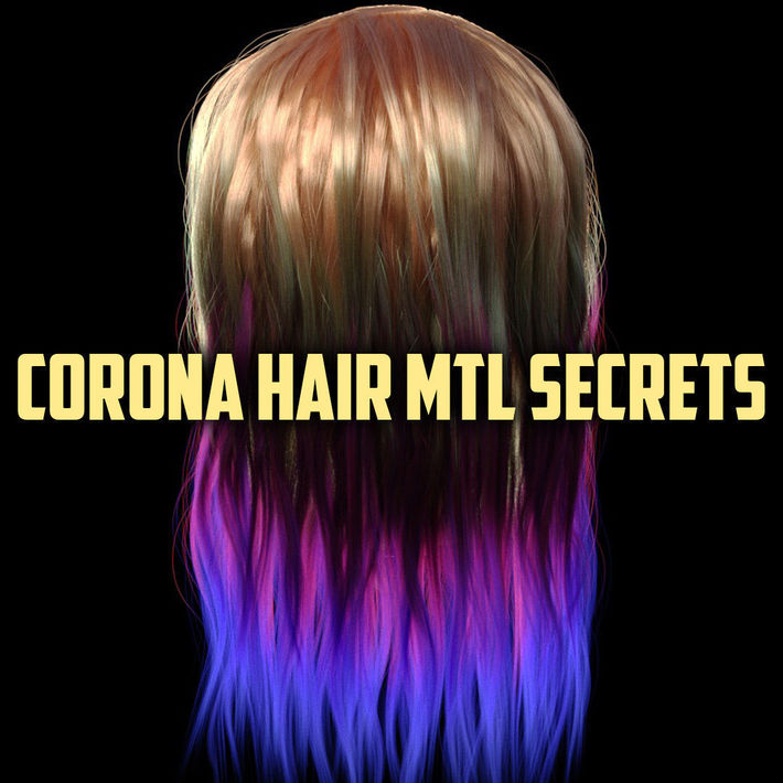 Corona hair shader. The secret of realistic hair creation. Adjustment ...
