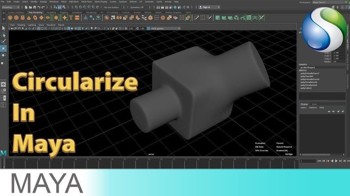Circularize in Maya - How to make circular extrude in Maya 2018 | CGTrader