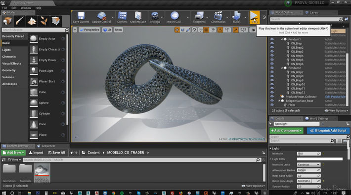 01 Tutorial importazione modello Rhino su Unreal Engine