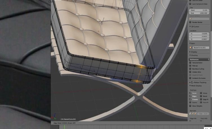 Modeling UV Shading a chair