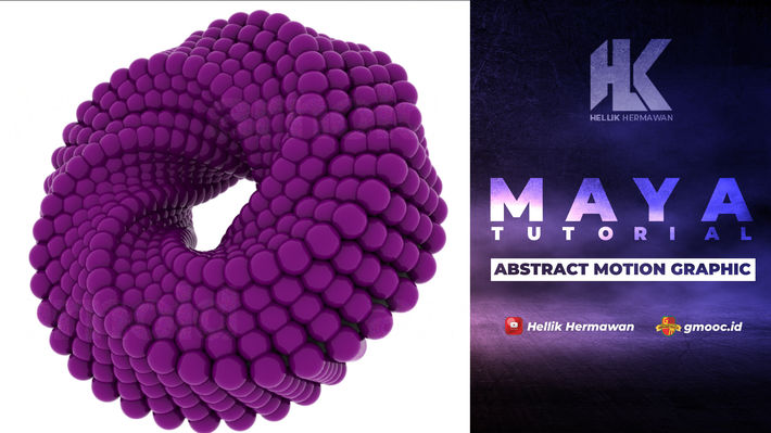 Abstract Motion Graphic Maya 2020