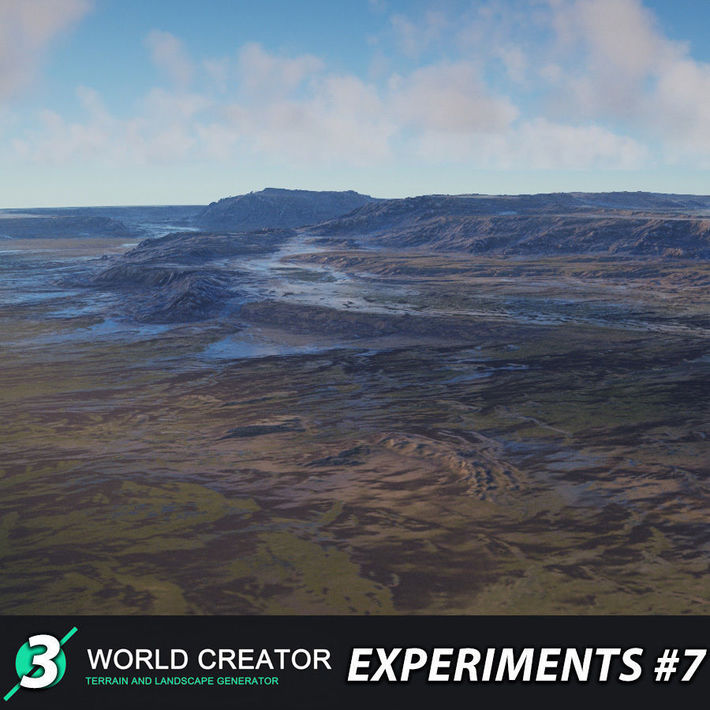 World Creator 3. Alpha.(build from 11 nov-2020) Experiments #7