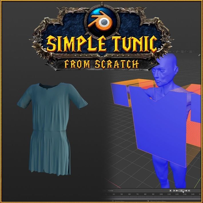 Blender cloth - Create a simple tunic tutorial