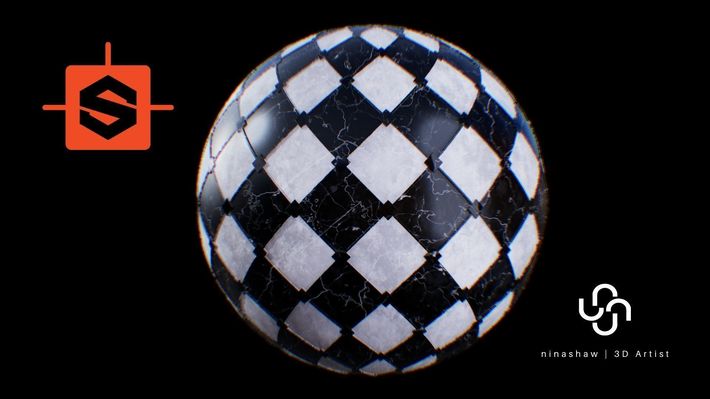 TIMELAPSE | Substance Designer Tutorial | Marble Tiles