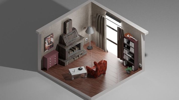 How To Create Isometric room in Blender