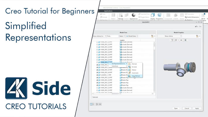 Simplified Representation with Creo 8.0