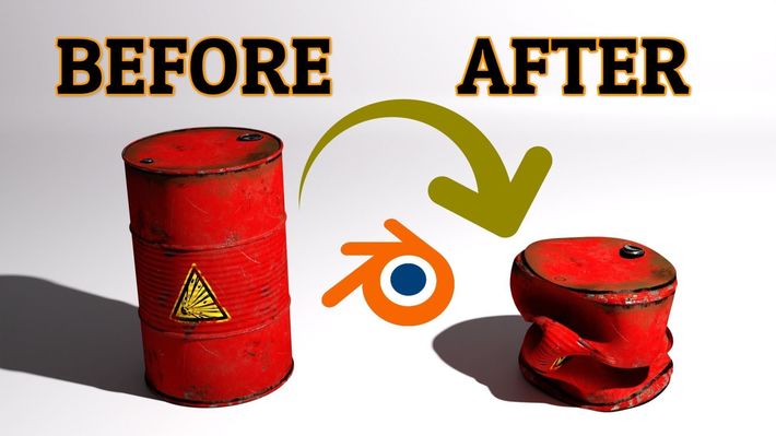 How to crush 3D objects in Blender?
