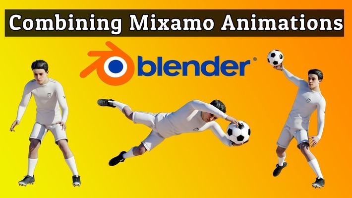 How to combine and edit Mixamo animations in Blender?