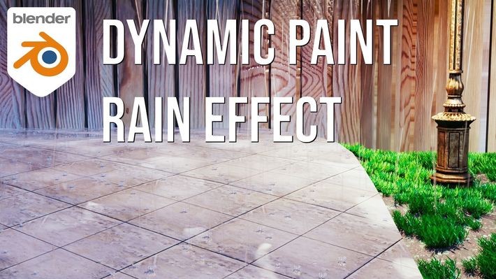 Dynamic Paint Rain Effect in Blender Tutorial