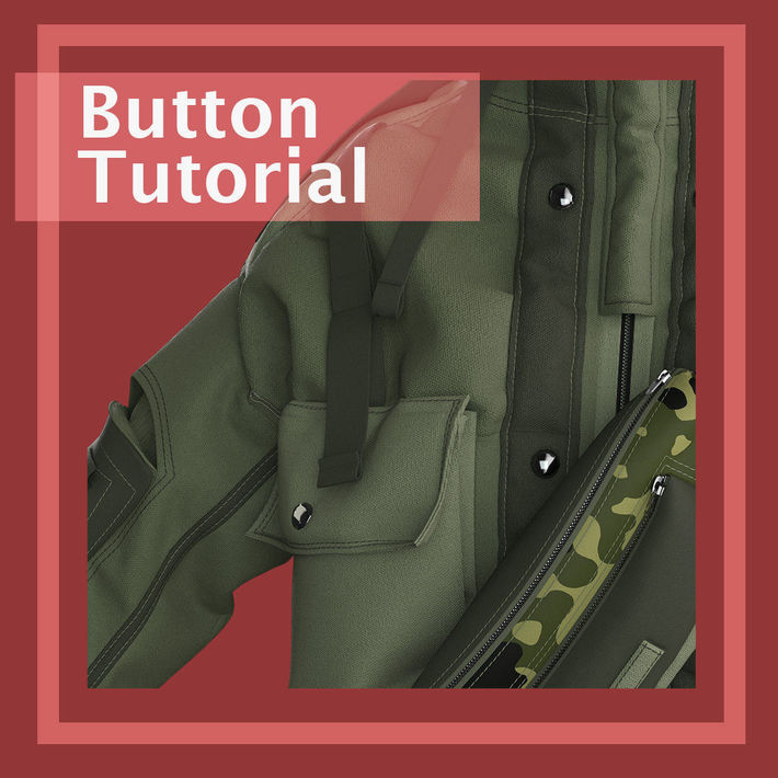 Marvelous Designer / Clo3d Tutorial of Fake Buttons